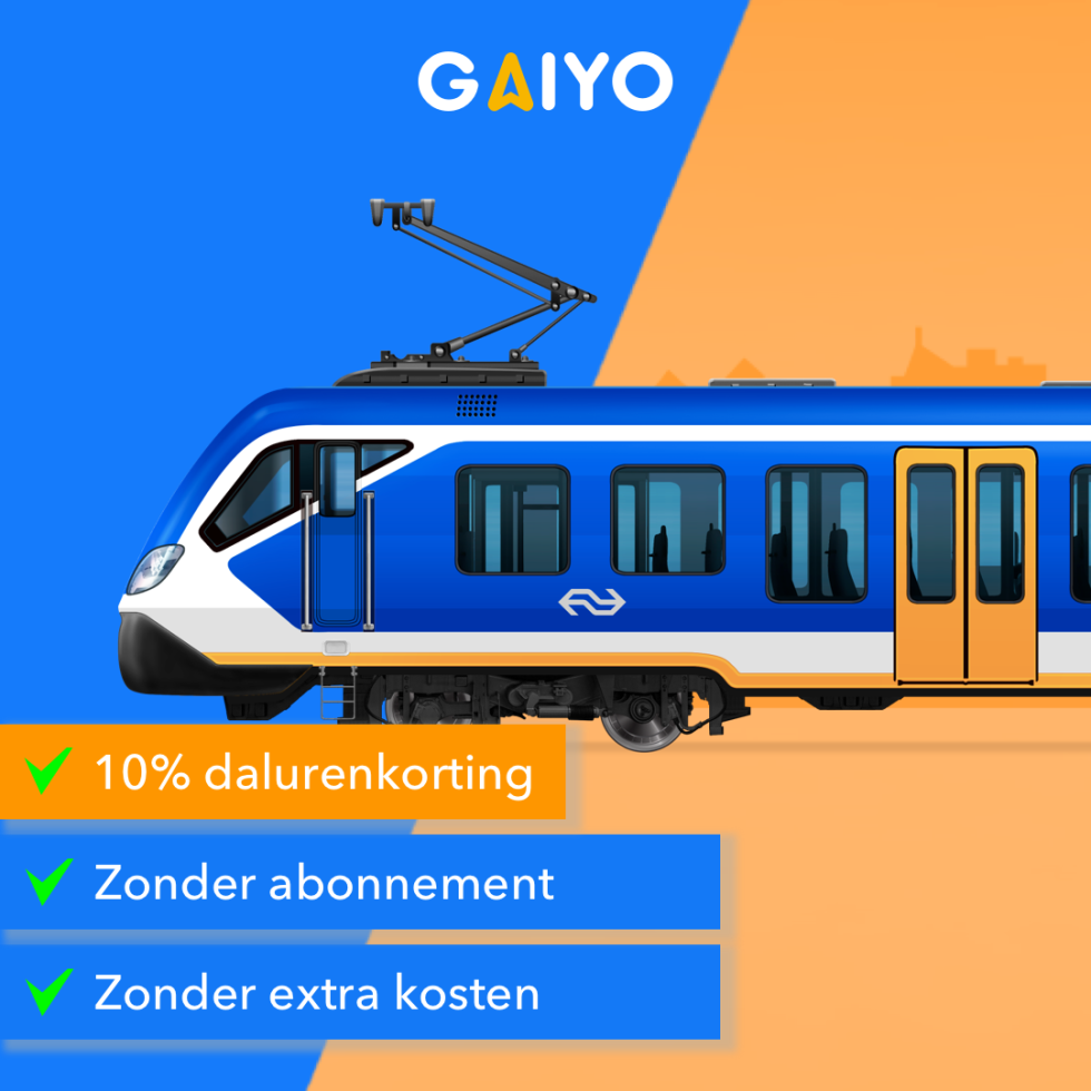Gaiyo treinkaartjes, deelvervoer en parkeren » Goedkoop-treinkaartje.nl