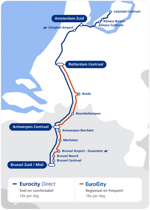 EuroCity Amsterdam - Antwerpen Centraal